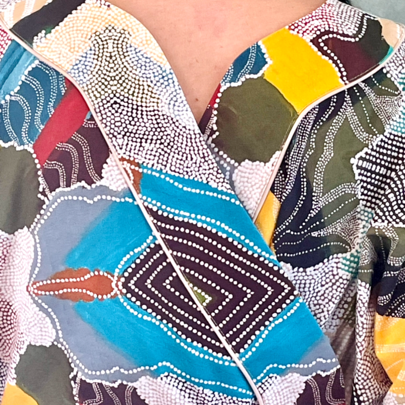 Ken Done's Aboriginal Unck Treatment Robe -240gsm